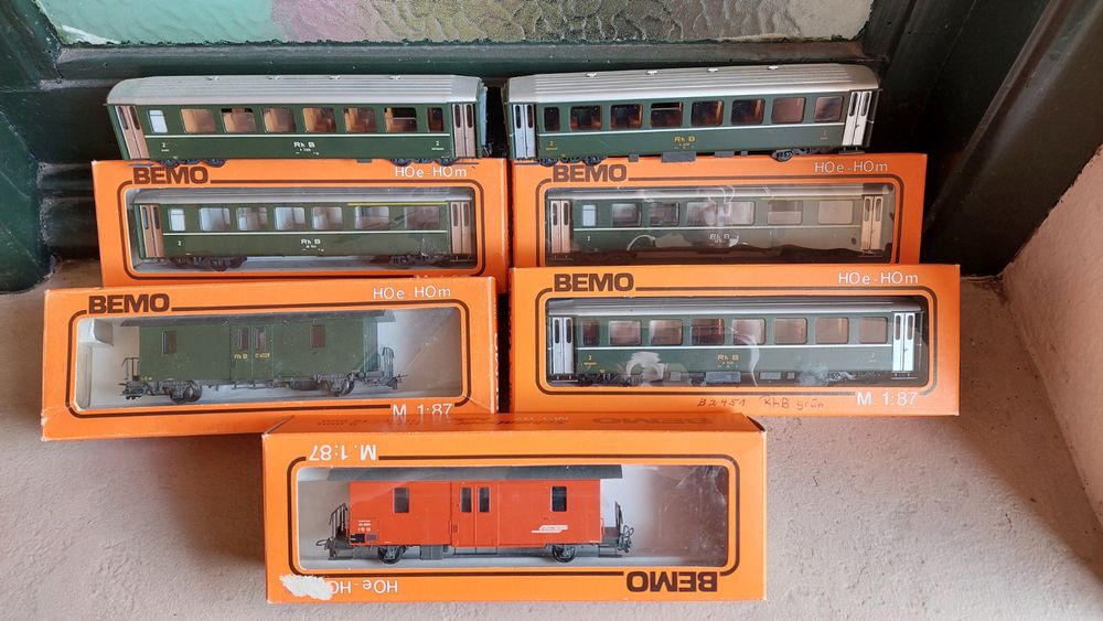 Lot de 7 wagons RHB | Kaufen auf Ricardo