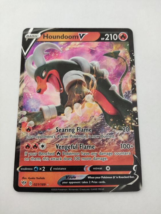 Houndoom V - 021/189 - Ultra Rare Darkness Ablaze | Kaufen auf Ricardo