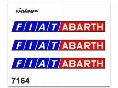 Fiat Abarth Vintage Aufkleber 3teilig (Art. 7164) (Neu und ...