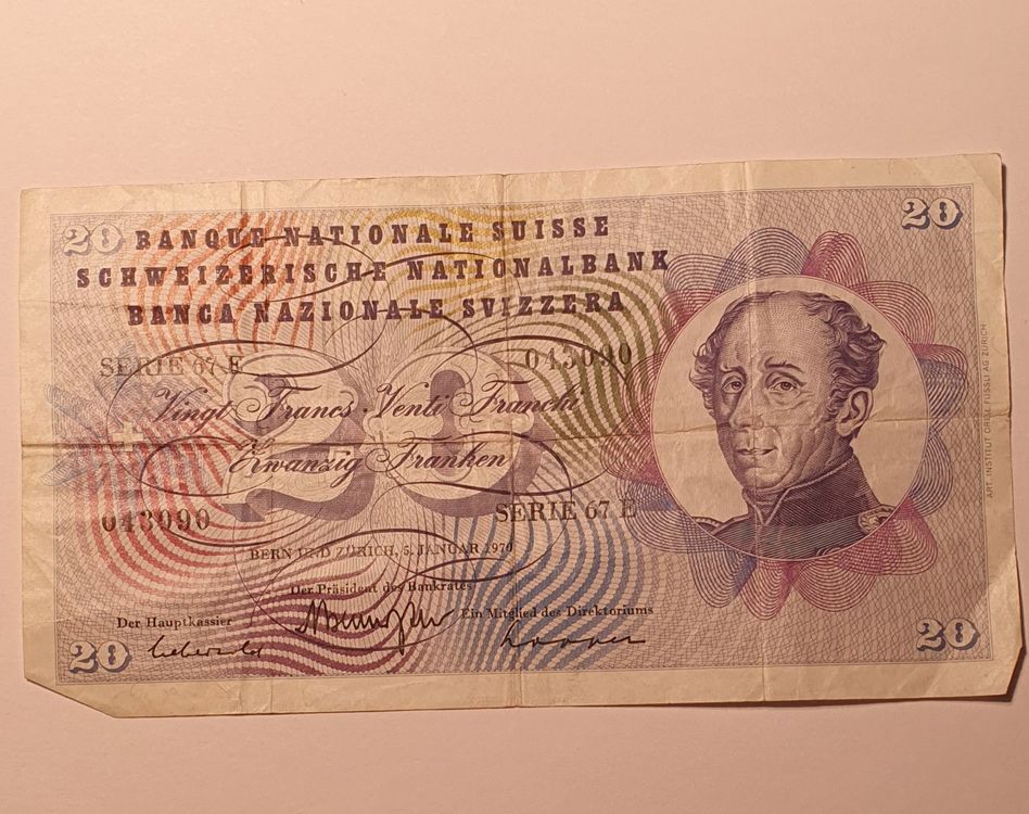 1 Billet de 20.- CHF francs suisses | Kaufen auf Ricardo