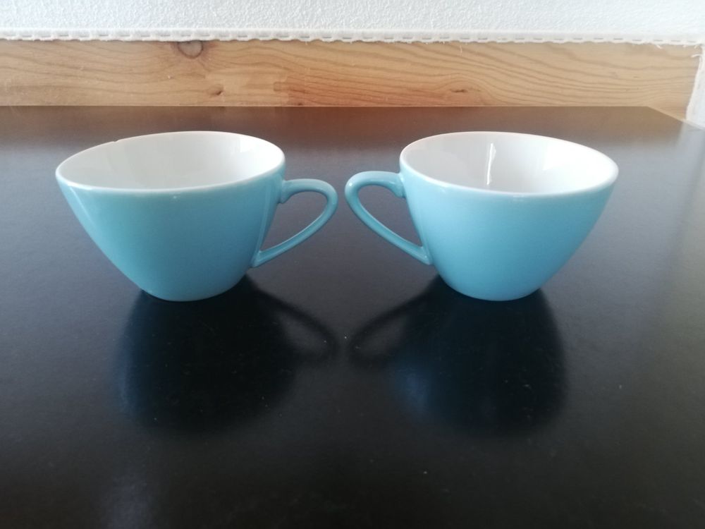 RÖssler Blau 2 Tassen Vintage 50 Er Jahre Kaufen Auf Ricardo