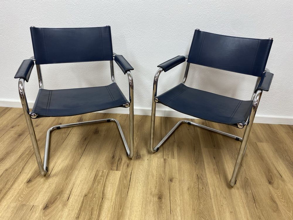 Zweierset Freischwinger dunkelblau (Gebraucht) in Basel für CHF 220 – nur Abholung auf Ricardo ...