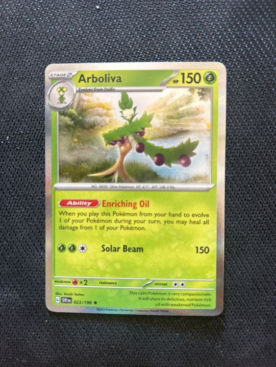 Pokemon Card, Arboliva holo SviEn 023/198 | Kaufen auf Ricardo