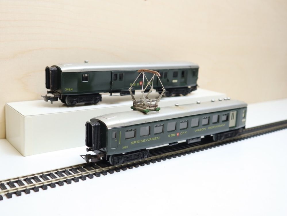 Märklin SBB Restaurant + Gepäckwagen - 348/4 und 348/2 - H0 (Gebraucht) in Winterthur für CHF 35 ...