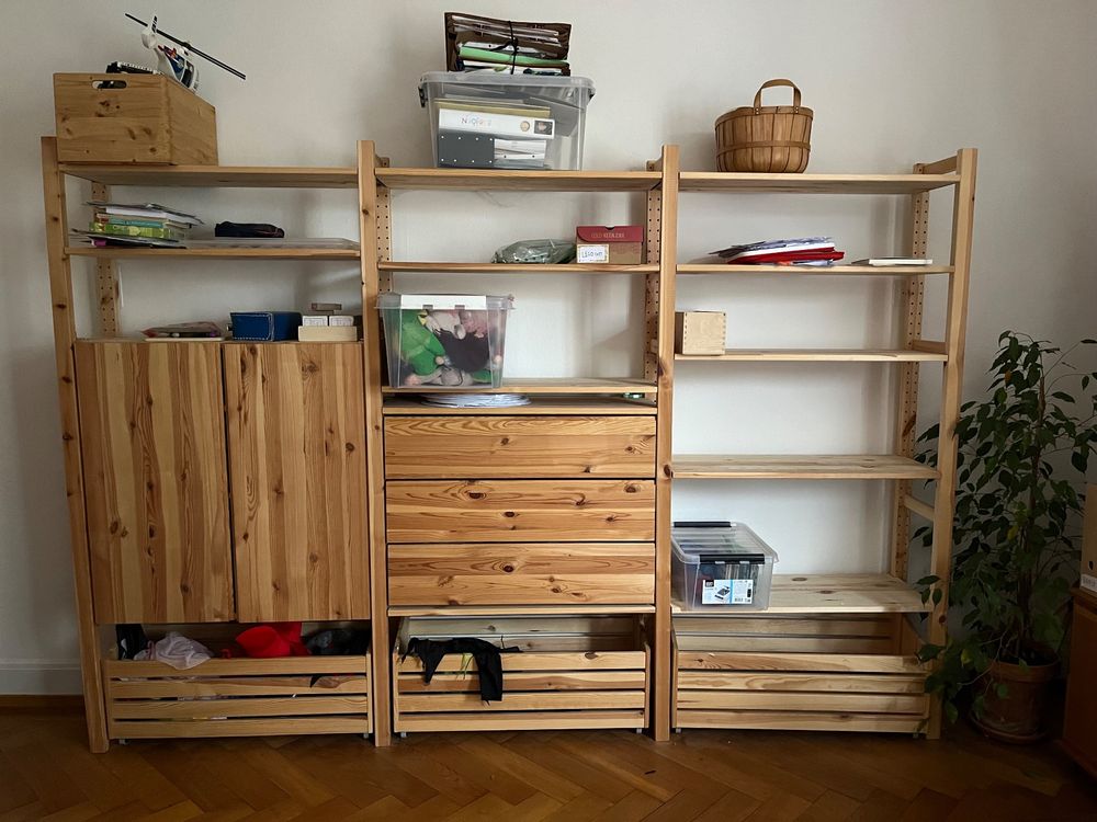 Verwunderlich Ikea Regale Holz Fotos