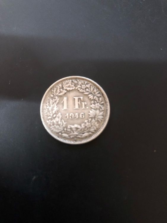 Pièce 1 chf Franken argent silver Silber Münze 1946 | Kaufen auf Ricardo