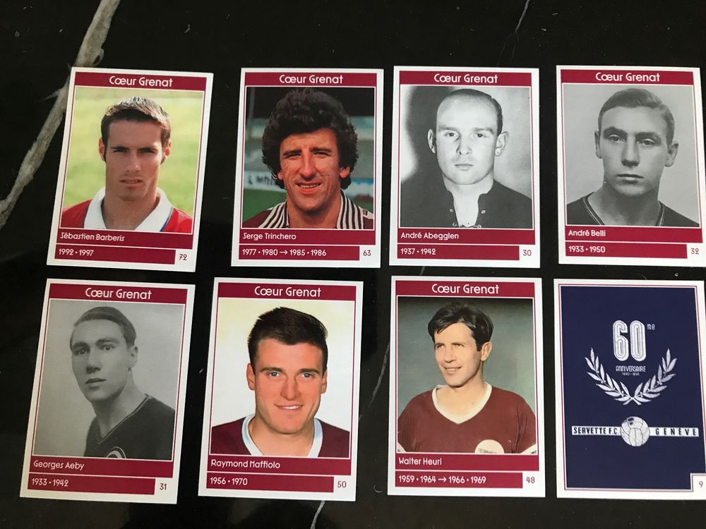 Cœur grenat - Histoire du Servette Fc - Format Panini - | Kaufen auf ...