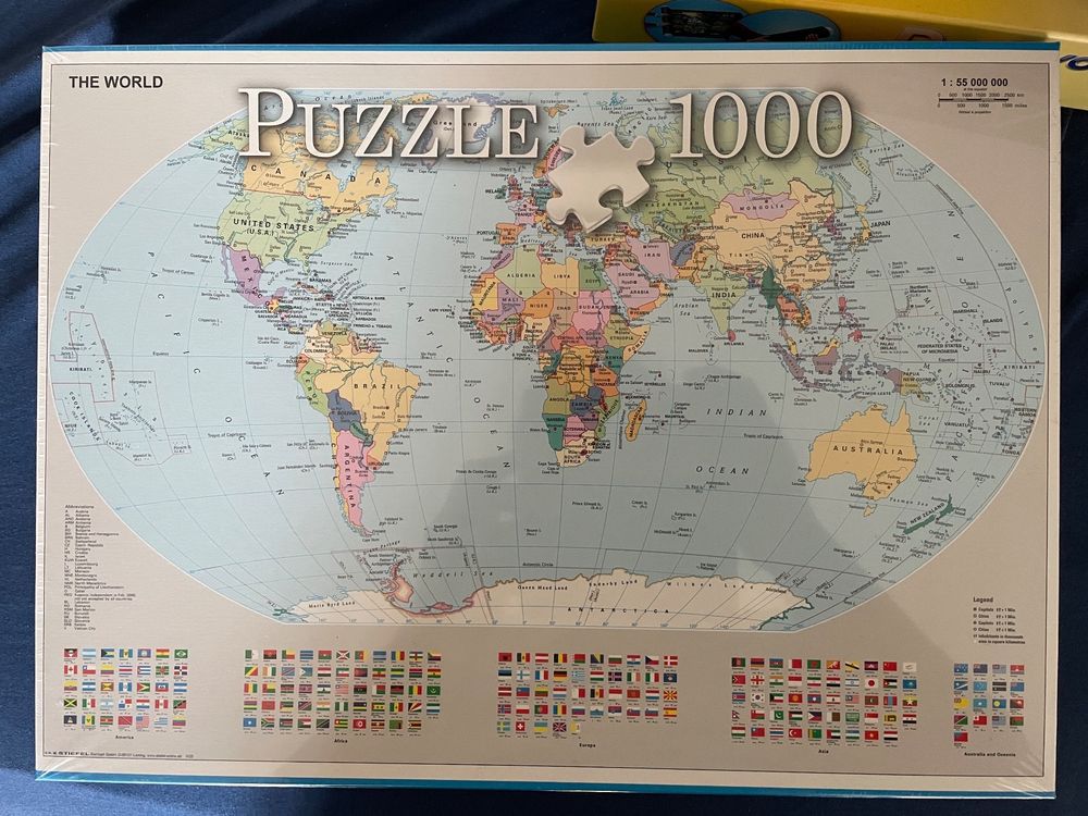 Puzzle 1000 Weltkarte (Neu und originalverpackt) in Hergiswil NW für CHF 10 – mit Lieferung auf ...