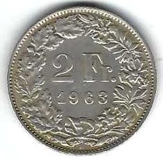 2 Franken 1963 Silber | Kaufen auf Ricardo