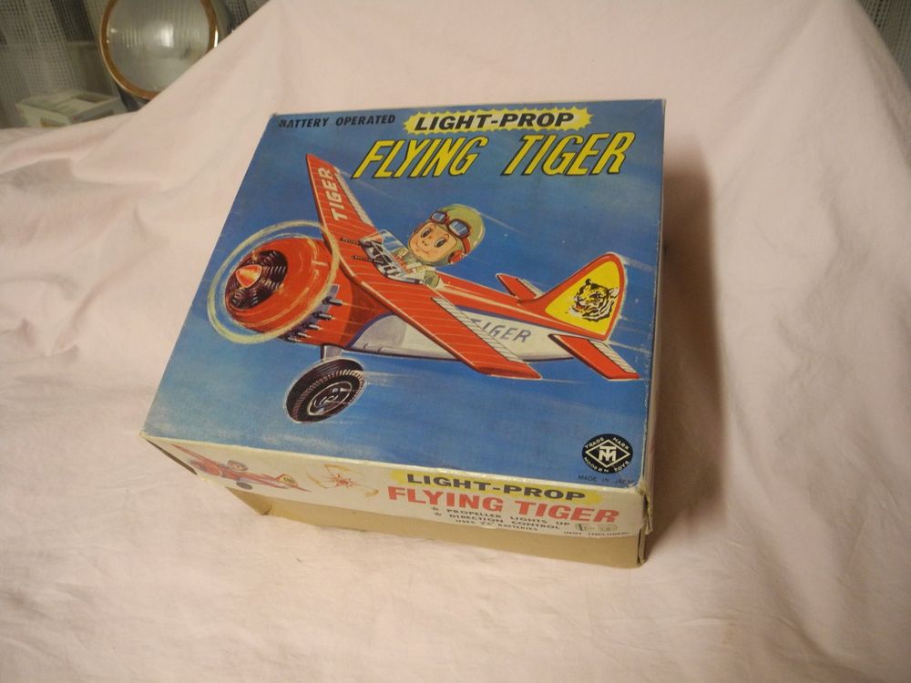 BLECH TM FLYING TIGER BATTERY OPERATED MADE IN JAPAN OVP | Kaufen auf ...