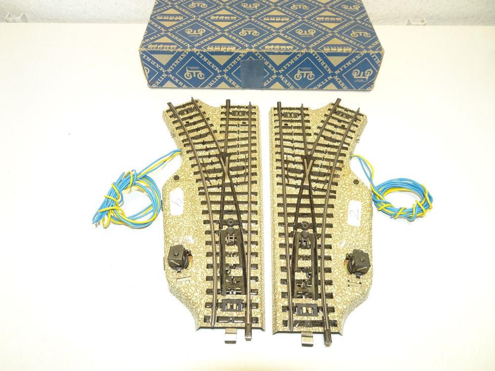 2 Märklin M-Gleis Weichen 5118 5119 elektrisch HO 5117 (G4) (Gebraucht ...