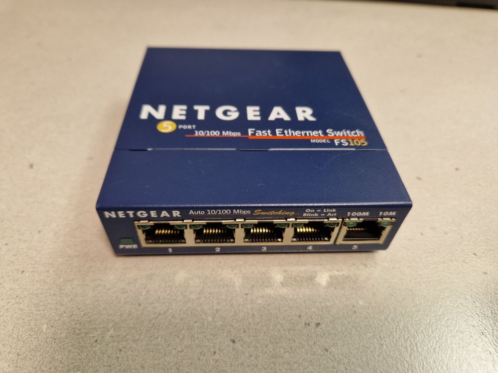 Switch Netgear, Fast Ethernet Switch, FS105 - 5 Port | Kaufen auf Ricardo