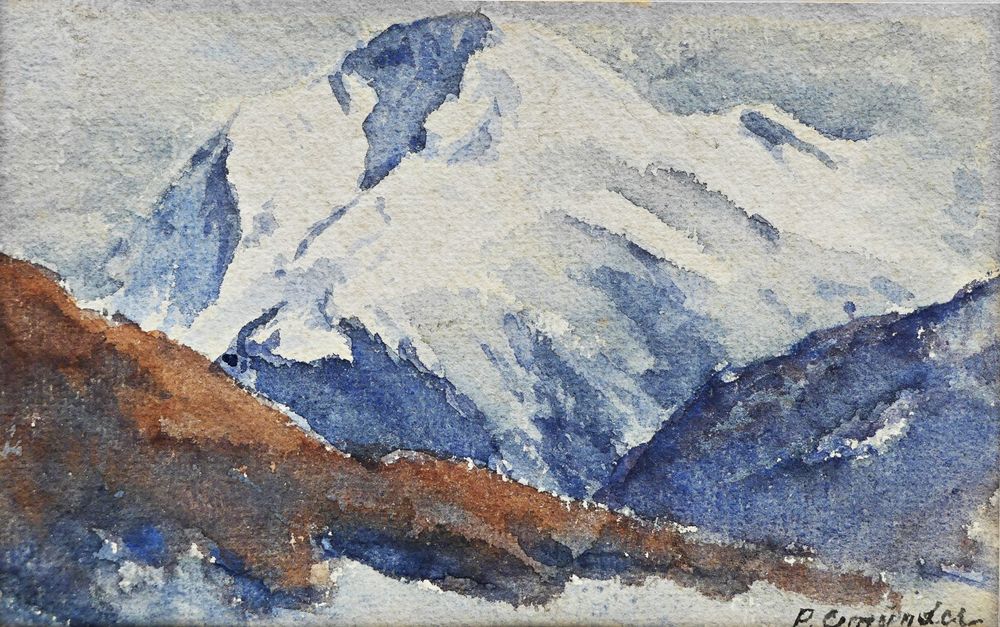 Paul GMÜNDER (1891-1984) - Aquarell Berglandschaft Jungfrau! | Kaufen auf Ricardo