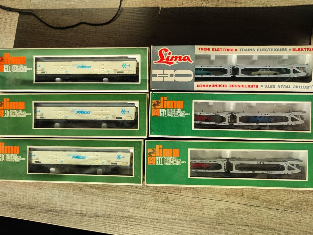 6x Lima H0 3191 FS Interfrigo 9050 Autotransportwagen SITFA (Gebraucht ...