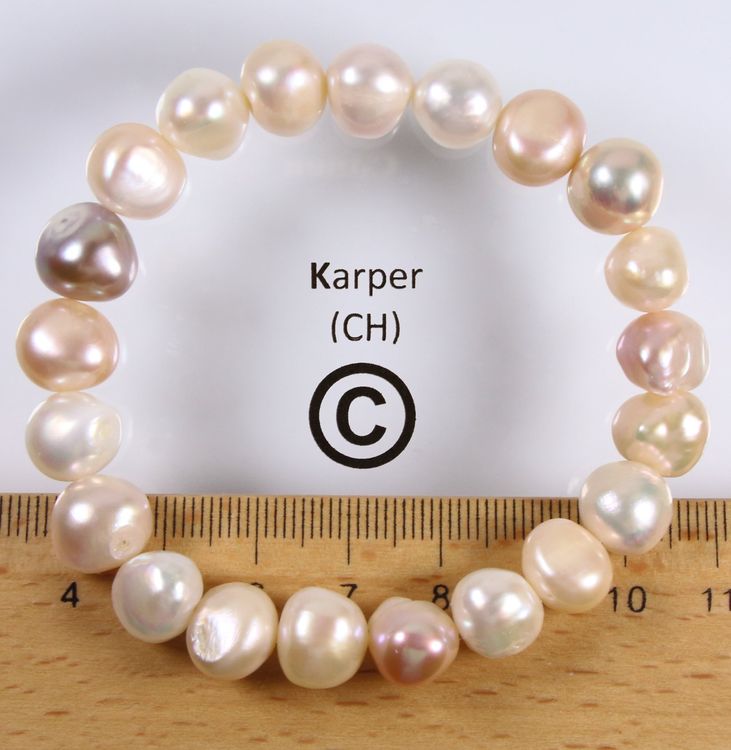 Süßwasser Zucht Perlen / Perle de culture eau douce (Neu und ...