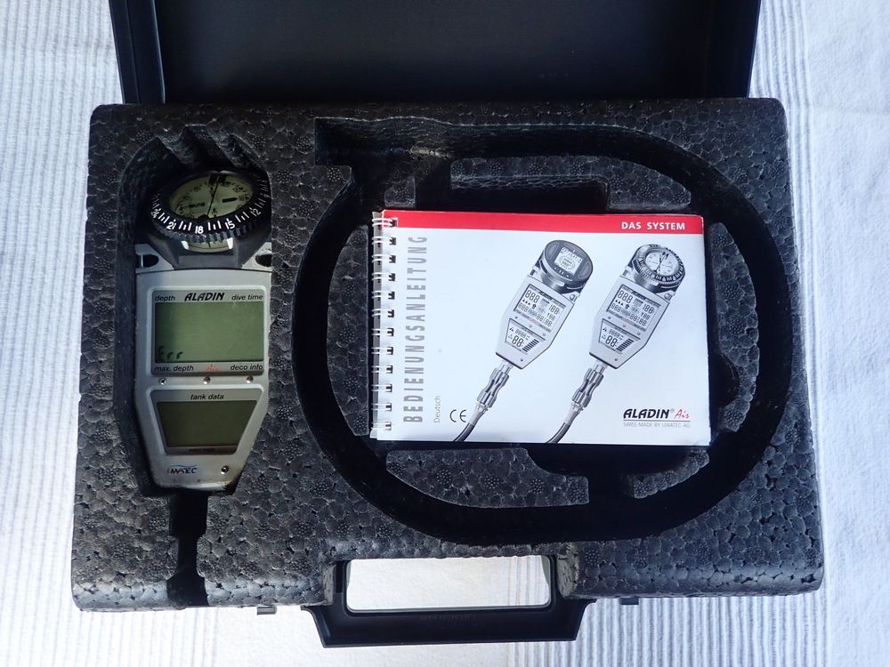 Tauchcomputer Uwatec Aladin Air mit Kompass + Originalkoffer | Kaufen ...