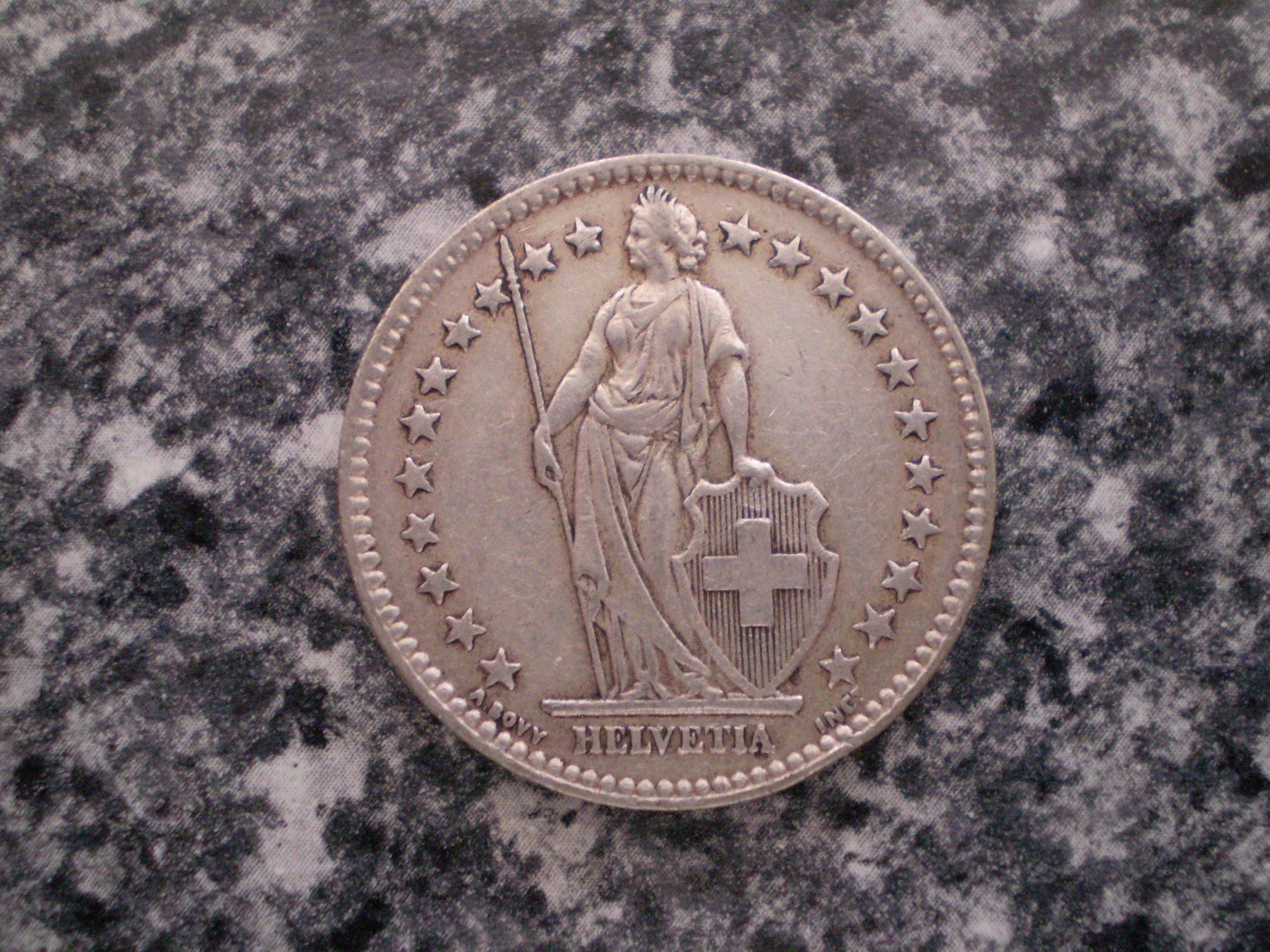 2 Fr. Silbermünze 1955 !!! (Gebraucht) in Dierikon für CHF 13 – mit ...