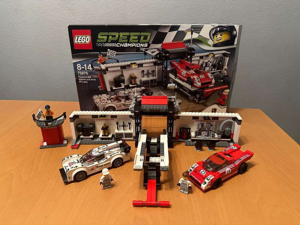 Lego Speed Champions Porsche 919 and 917K Pit Lane (75876) (Gebraucht ...