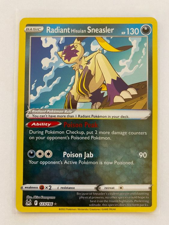 Pokemon Radiant Hisuian Sneasler 123/196 Lost Origin EN | Kaufen auf ...