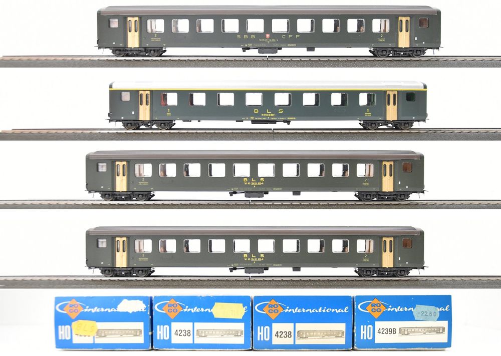 Roco 4x Personenwagen EW II der SBB H0 GS mit OVP (Gebraucht) in St. Gallen für CHF 33 – mit ...