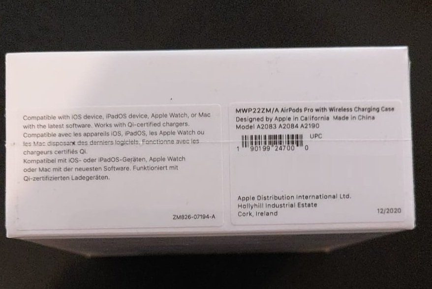 Apple AirPods Pro – Modelle A2083 A2084 A2190 – ungeöffnet (Gebraucht ...