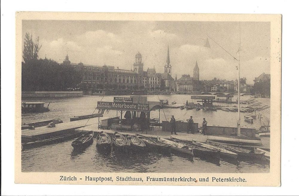 AK 1916 Limmat Bootsverleih , Rennboot Fahrten auf Walensee (Gebraucht ...