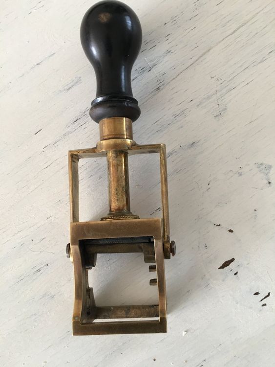alter Stempel Messingfarben | Kaufen auf Ricardo