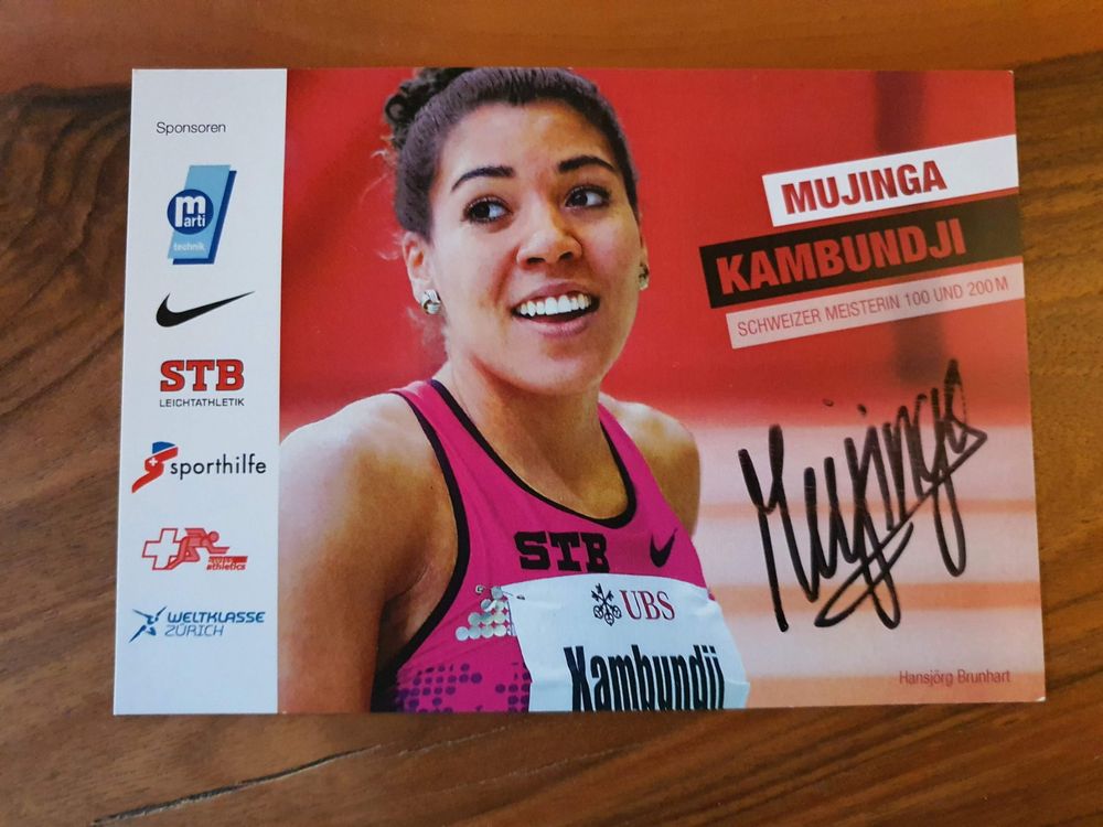 Mujinga Kambundji, handsigniert (Gebraucht) in für CHF 8 – mit ...