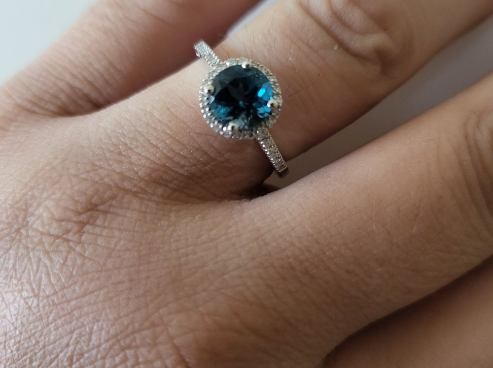 585 Gold Ring Diamanten & Topas 1.38 ct JUWELIER GEPRÜFT (Gebraucht) in ...