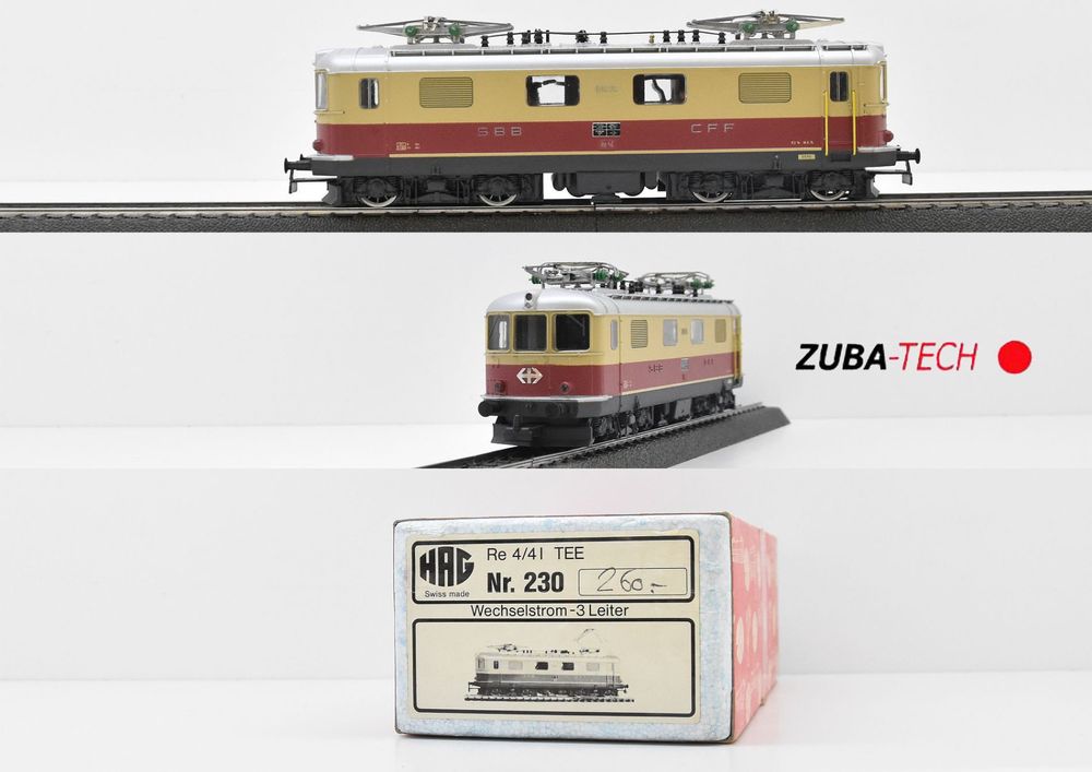 HAG 230 E-Lok Re 4/4 I TEE SBB H0 WS Analog mit OVP (Gebraucht) in St. Gallen für CHF 130 – mit ...