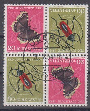 Pro Juventute 1953 - 4er aus Kehrdruckb. | Kaufen auf Ricardo