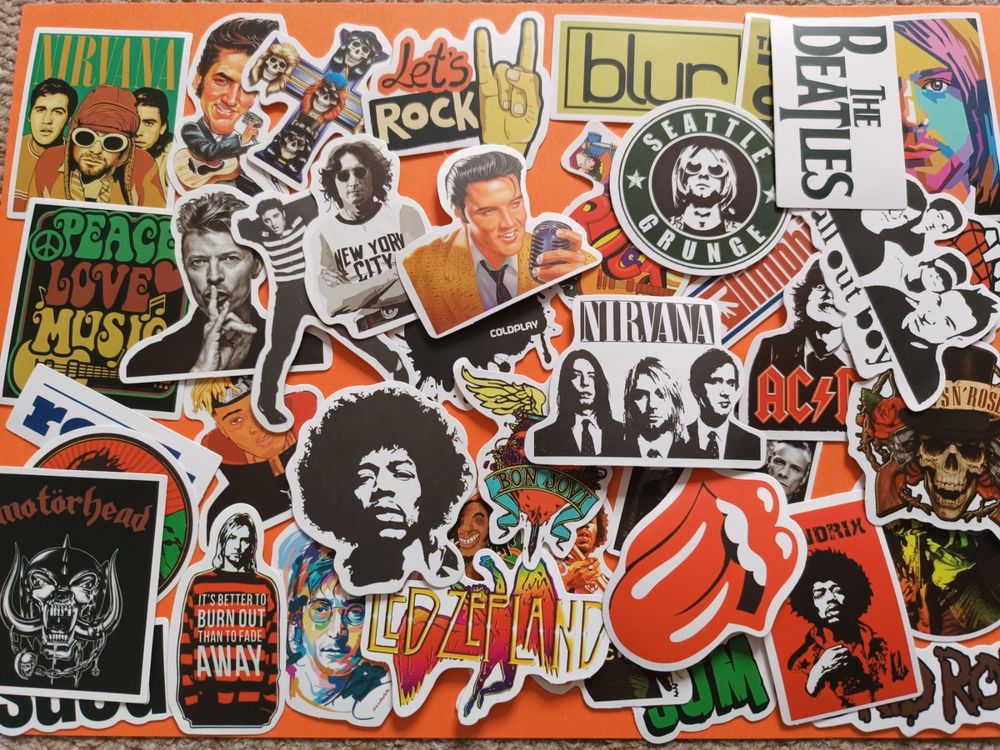 50x Sticker Rock History Set (8g) | Kaufen auf Ricardo