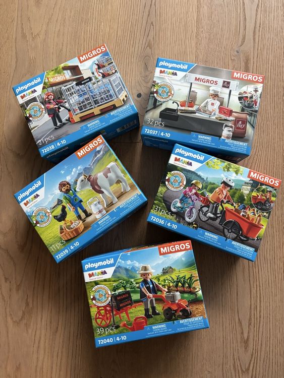 Playmobil Migros Mania, 5 Sets, komplett, Saison HIT! (Neu und ...