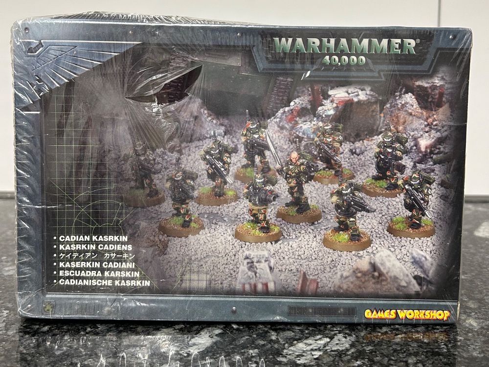 Warhammer 40K Cadian Kasrkin – OVP, Verpackung beschädigt (Neu und ...
