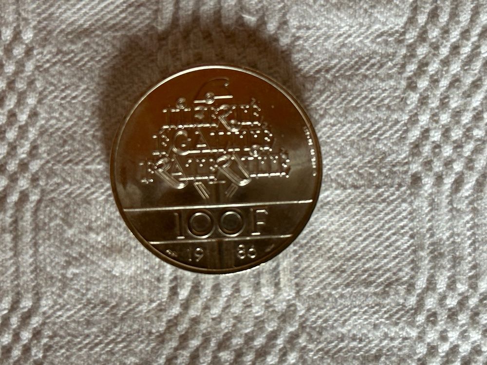 PIèce de 100FF de 1986 en argent (Gebraucht) in Ste-Croix für CHF 25 ...