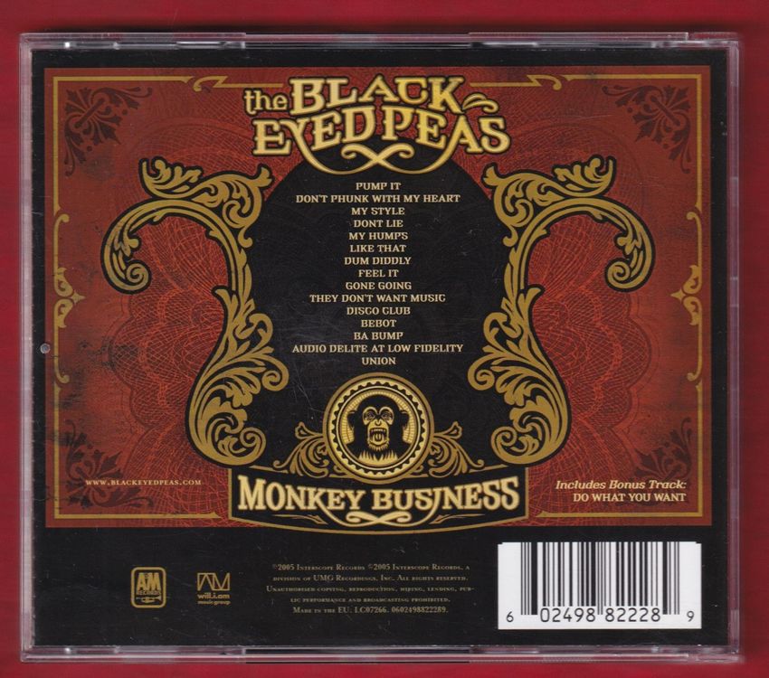 The Black Eyed Peas - Monkey Business (CD) (Gebraucht) in Zürich für ...