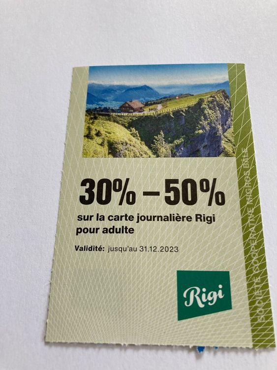 Carte journalière Rigi 30% ou 50% rabais selon les jours | Kaufen auf ...
