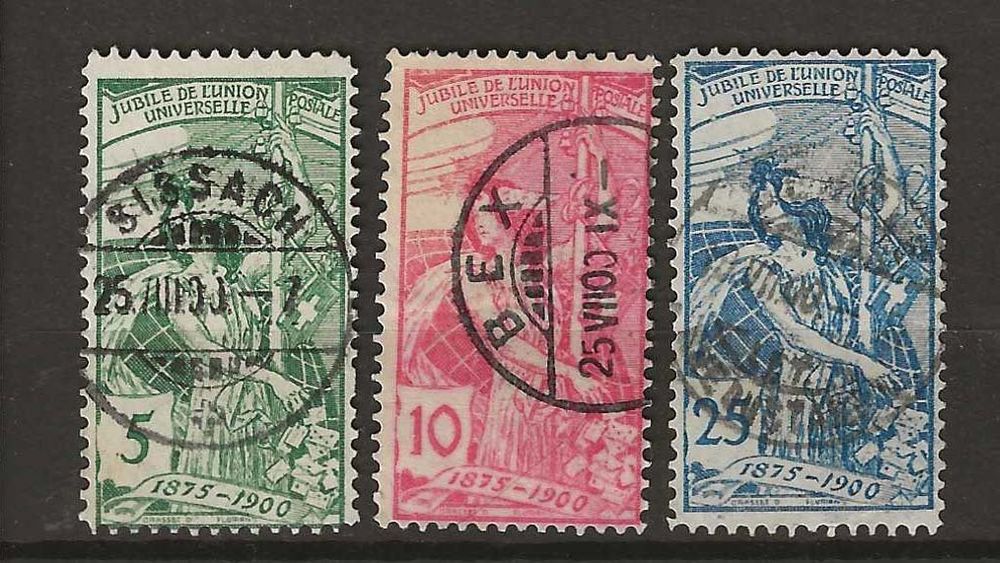 CH077 - UPU 1900 vollstempel (Gebraucht) in Trélex für CHF 6 – mit Lieferung auf Ricardo kaufen