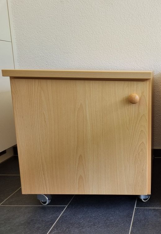 Rollmöbel Holz hell, praktische Stauraumlösung (Gebraucht) in ...