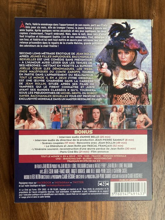 RARE - Bacchanales Sexuelles - Jean Rollin - UHD / Blu-ray (Neu (gemäss Beschreibung)) in Biel ...
