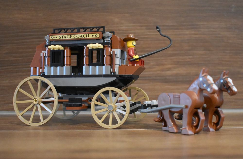 Lego Pferde Western Kutsche mit Pferden MOC Unikat | Kaufen auf Ricardo