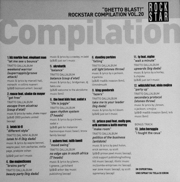 Rockstar Compilation Vol. 20 - Ghetto Blast! (2003) (Neu (gemäss ...