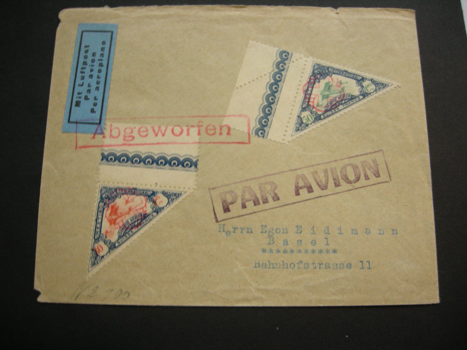 VI.V.31., INT. FLUGMEETING FLUGLINIE GENG-PARIS-BASEL-ZÜRICH (Gebraucht ...