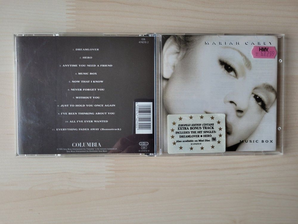 CD Mariah Carey - Music Box, 1993 (Gebraucht) in Nebikon für CHF 1 – mit Lieferung auf Ricardo ...