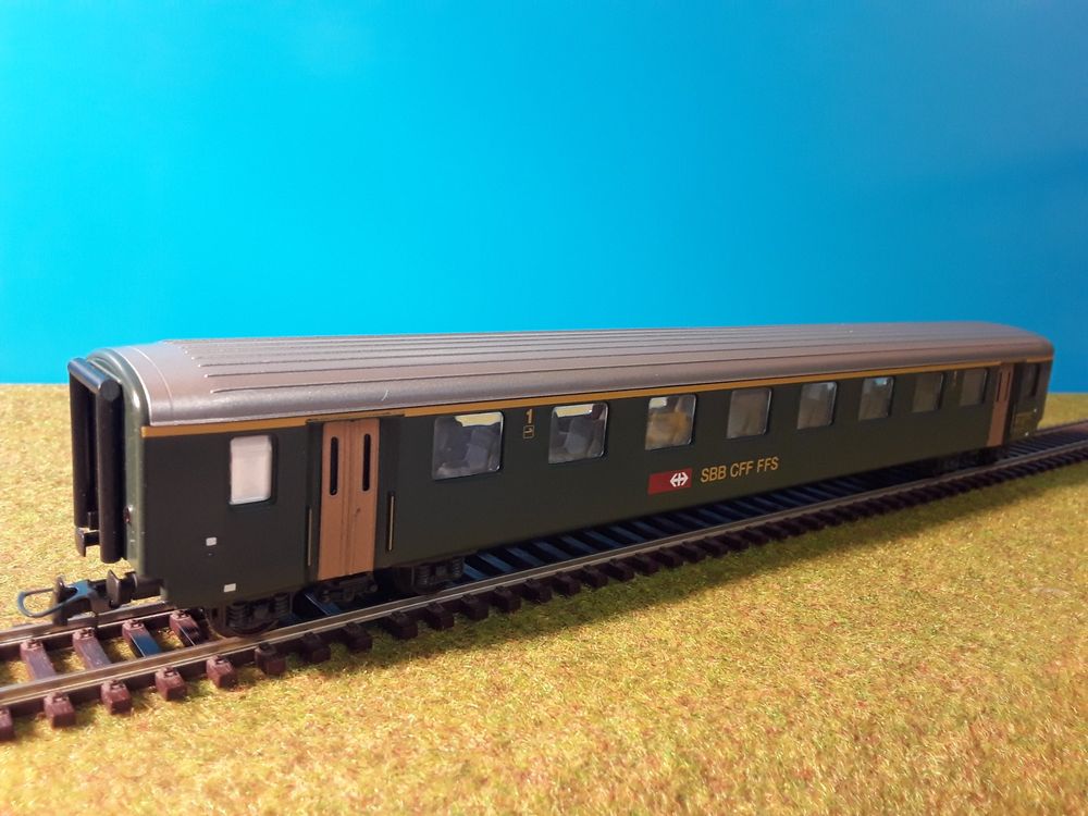 HAG 483 _ SBB Einheitswagen I 1. Klasse _ DC _ NEU _Spur H0 (Neu (gemäss Beschreibung)) in ...