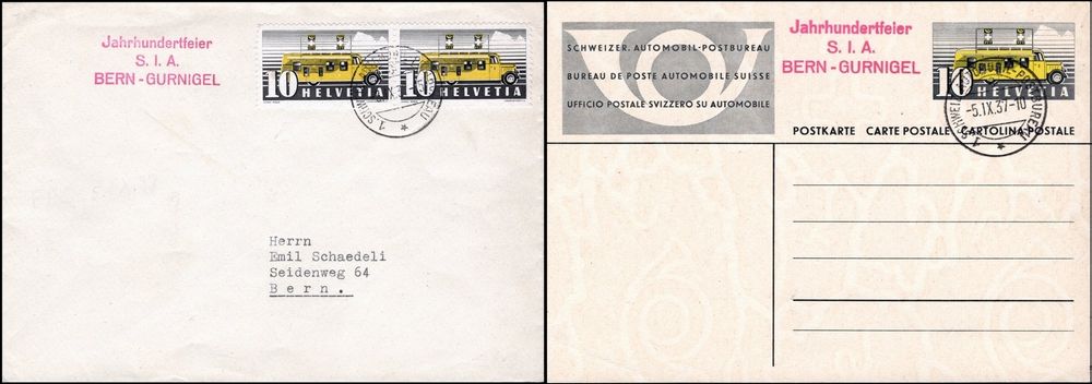FDC 1 Briefe mit pass. Marke ZNr.253+1 Postkarte o. Adresse (Gebraucht) in CLARENS für CHF 3 ...
