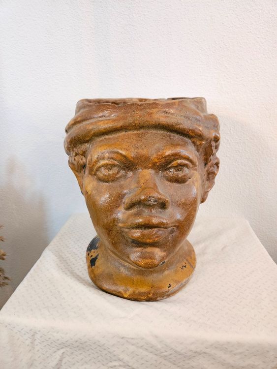 Sehr alte Afrikanische art Deco Gesichtstopf | Kaufen auf Ricardo