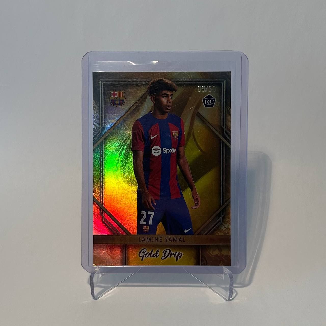 2023-24 Topps FCB Team Set LAMINE YAMAL Gold Drip /50 Rookie (Gebraucht ...