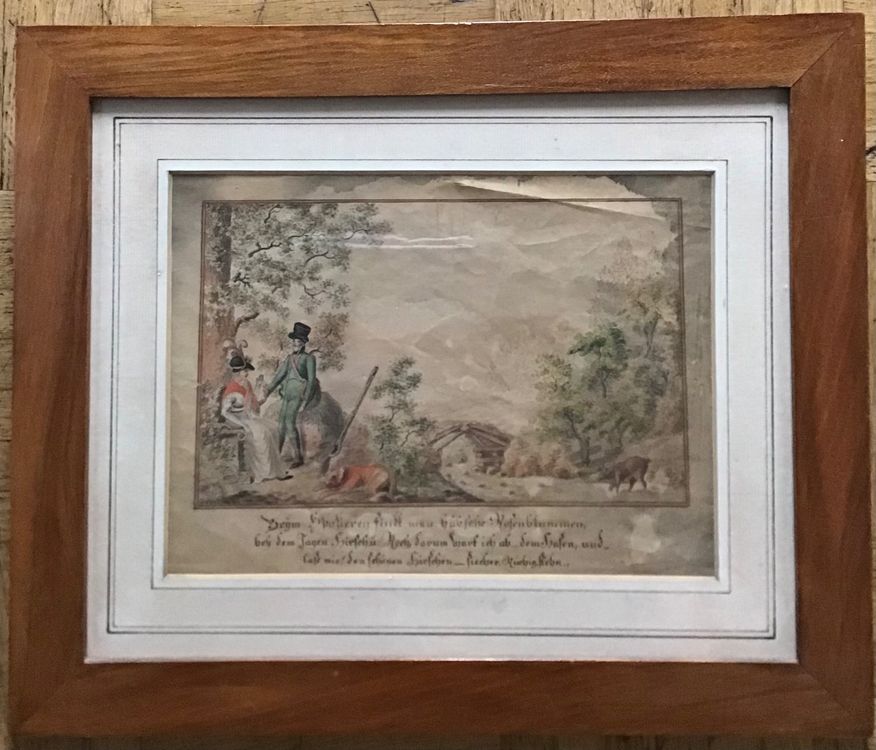 Antike Aquarell Beschriftet (Gebraucht) in Root für CHF 15 – mit Lieferung auf Ricardo kaufen