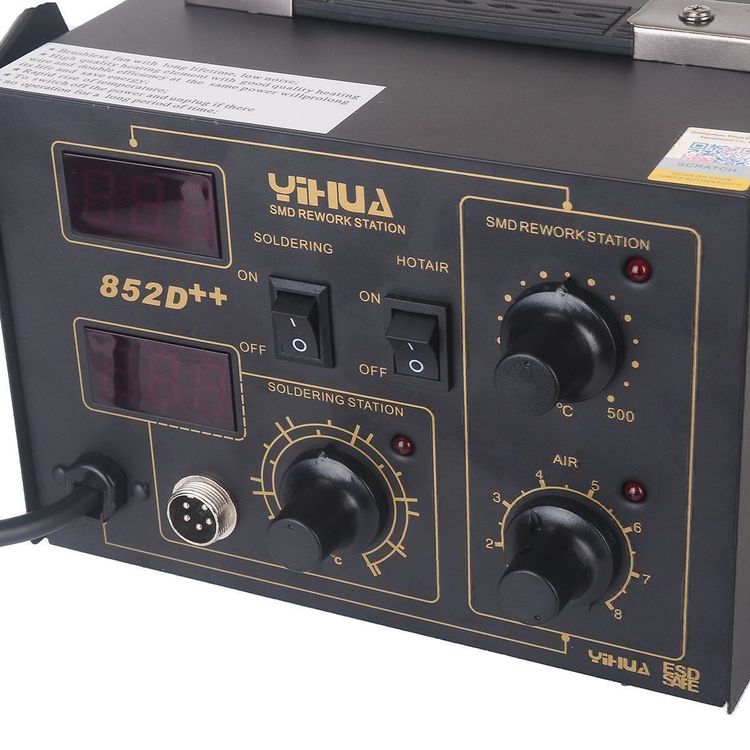 Heissluftpistole 2in1 SMD Lötstation 700W mit 3 Düsen 480°C (Neu (gemäss Beschreibung)) in Thun ...